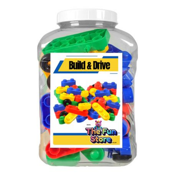50 Building Blocks & Cars Colorful Interlocking Set Toys for Kids - The ...